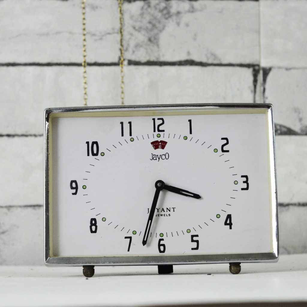 Antikcart Jayco Jayant 2 Jewels Antique Time Piece Clock Collectible ...