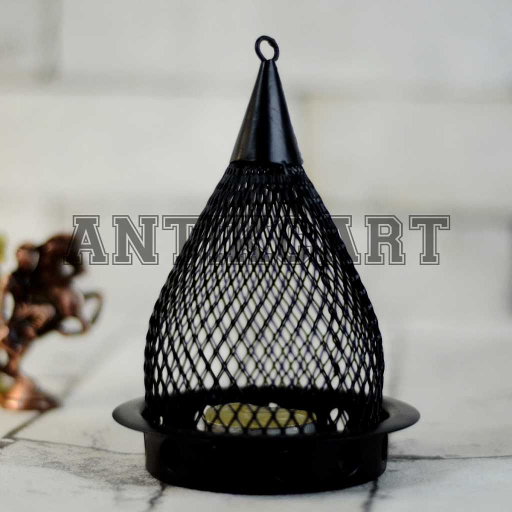 Handcrafted Metal Hanging Tea Light Candle Holder - Antikcart