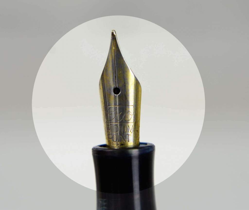 Buy vintage piston filler fountain pen german with golden F nib online
