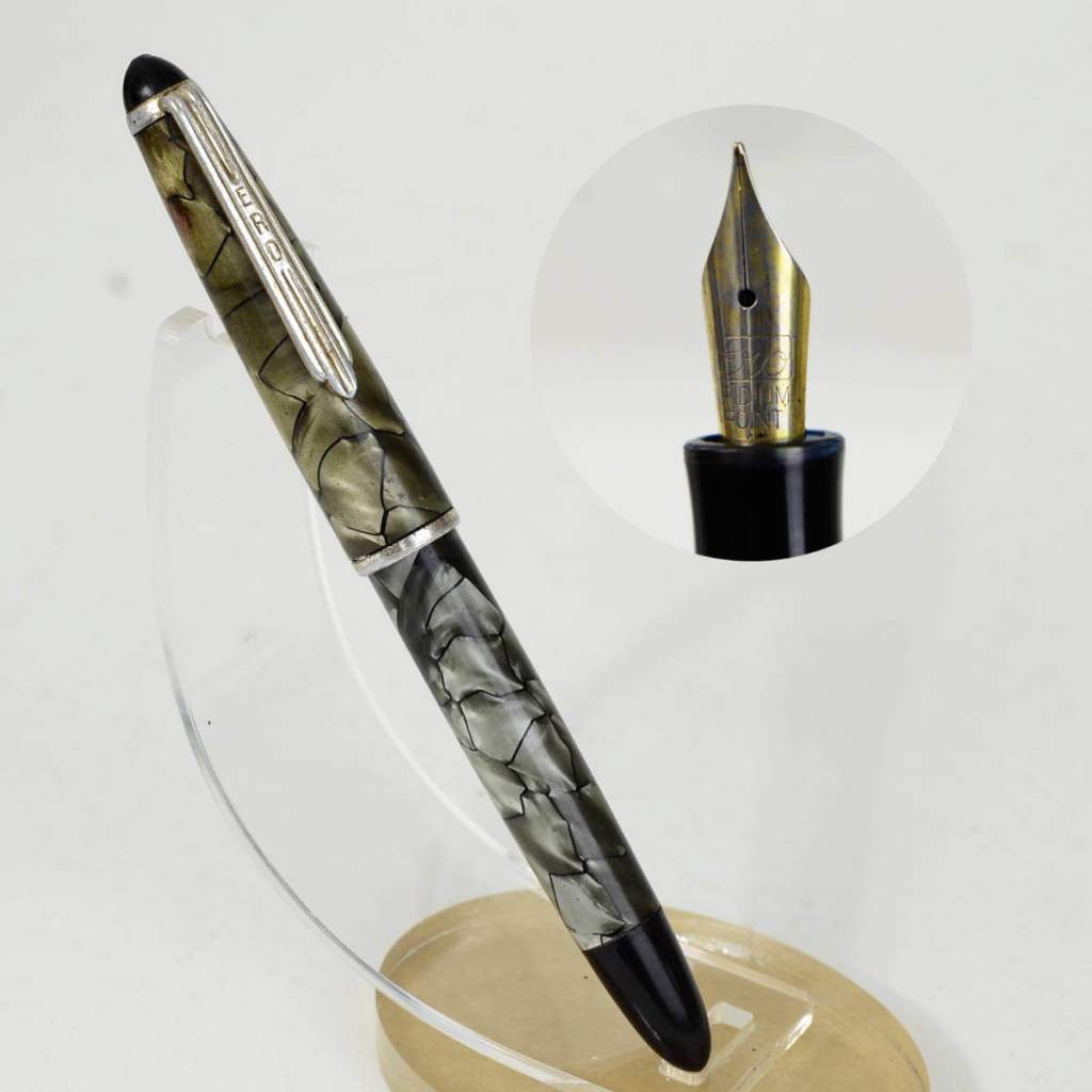 Buy vintage german fountain pen ero piston filler with golden M nib online