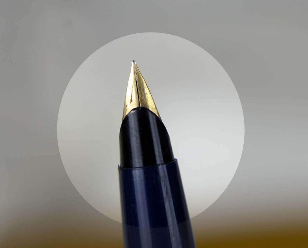 Parker 45 gold nib vintage flighter fountain pen full metal body - 14K nib