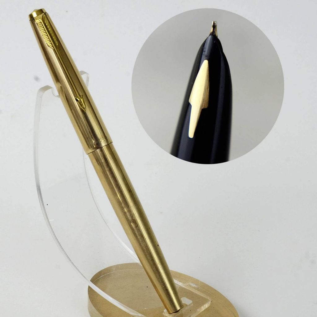 Buy parker 61 gold nib fountain pen 12K gold filled cap and barrel online