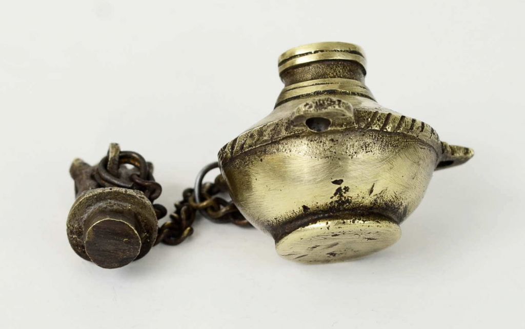 Buy antique brass inkwell in perfect condition 1960 made