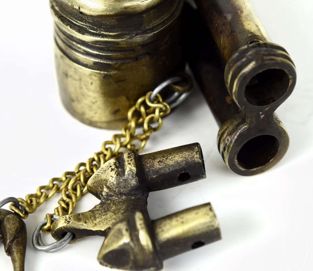 Buy antique brass ink pot in perfect condition 1920 made