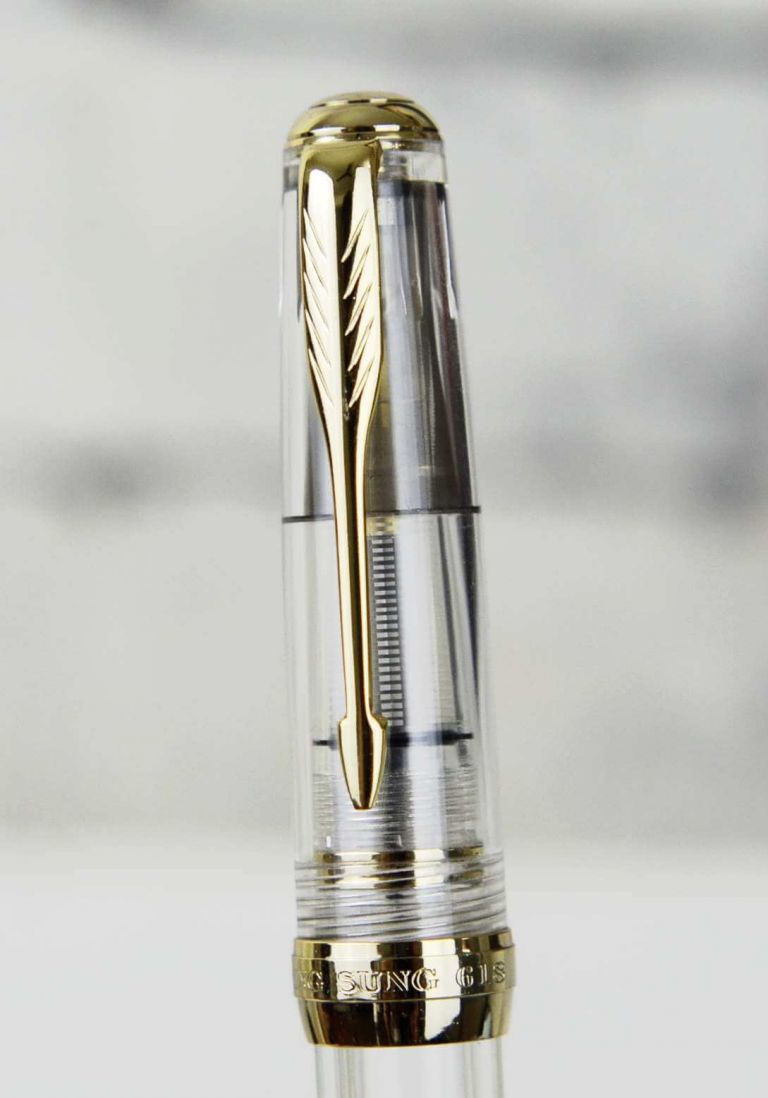 buy online wingsung piston filler demonstrator fountain pen with golen ...