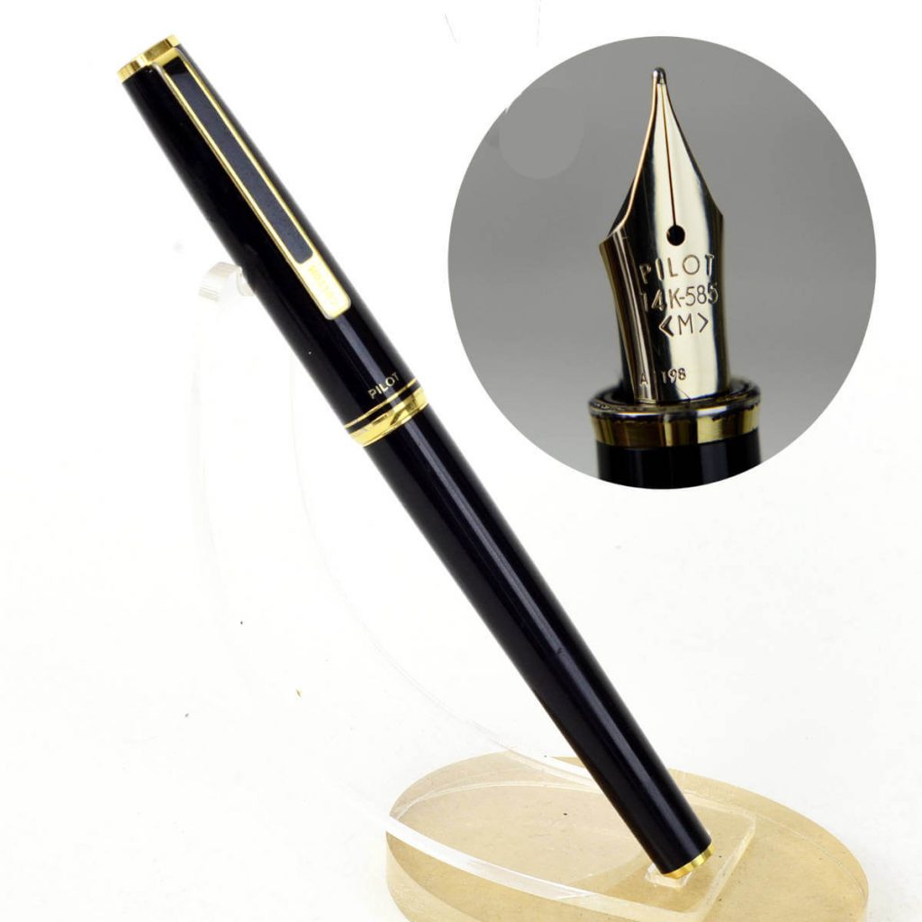 Buy Vintage Pilot original custom fountain pen wth 14K solid gold M nib