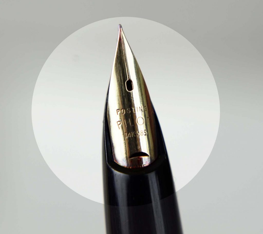 Buy vintage pilot E super posting japan fountain pen wth solid gold F nib