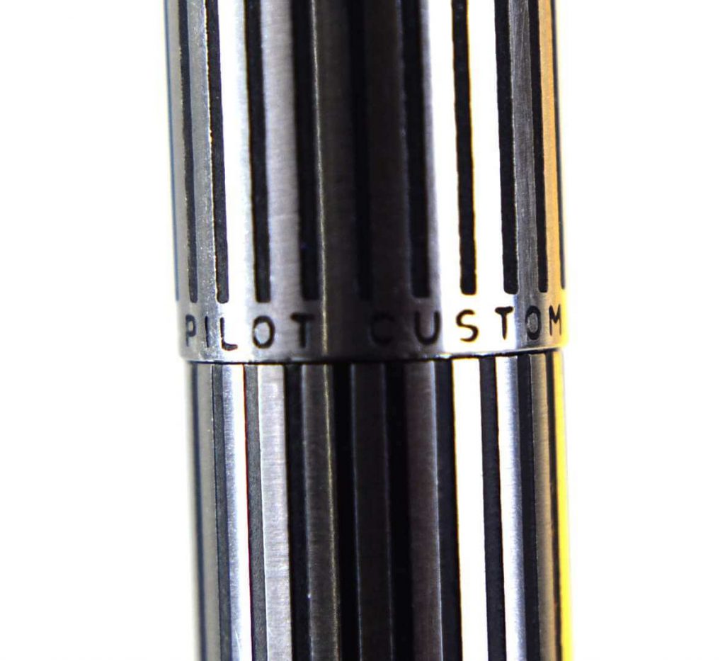 Buy Vintage Pilot custom silver striped fountain pen wth 14K gold M nib