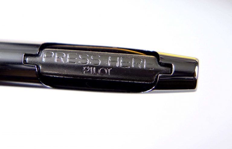 Buy Vintage Pilot custom silver striped fountain pen wth 14K gold M nib