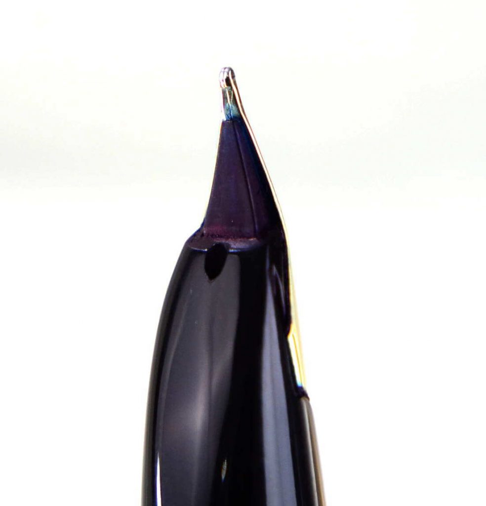 Buy Vintage Pilot custom silver striped fountain pen wth 14K gold M nib