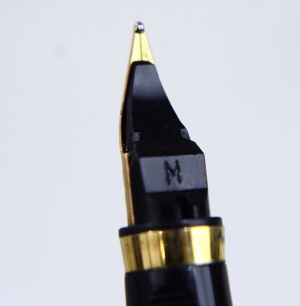 Buy parker 75 lacquer black barrel fountain pen with 14K gold M nib