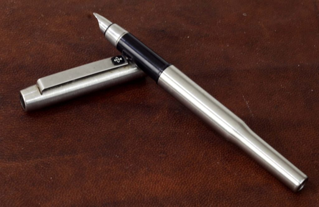 Buy online vintage Parker 25 fountain pen full metal body pen steel M nib