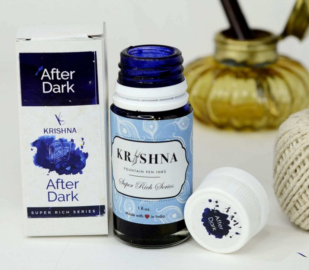 Buy Krishna after dark colour fountain pen ink online