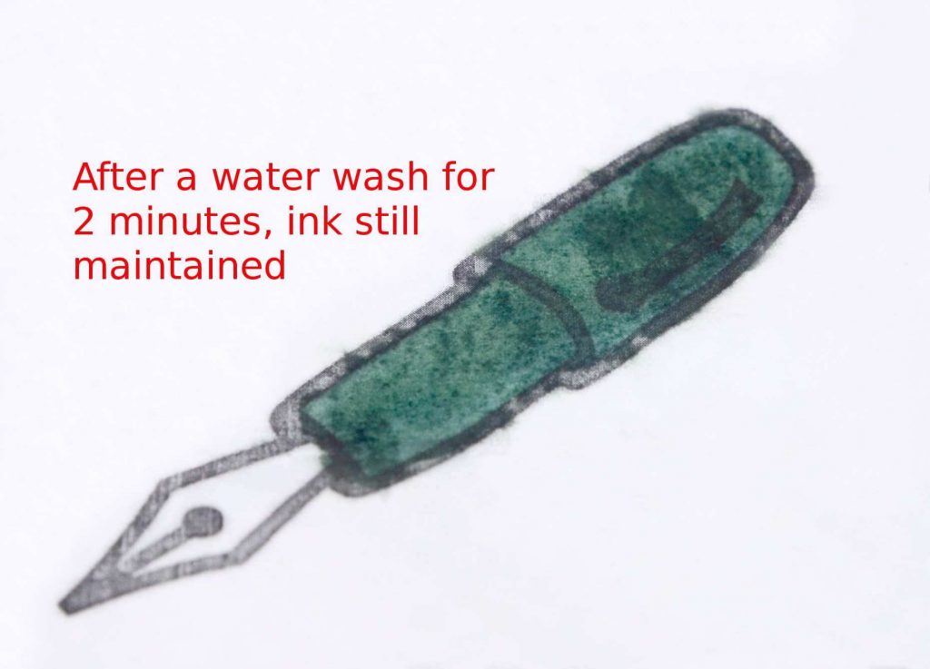 Buy Krishna waterproof green colour fountain pen ink online