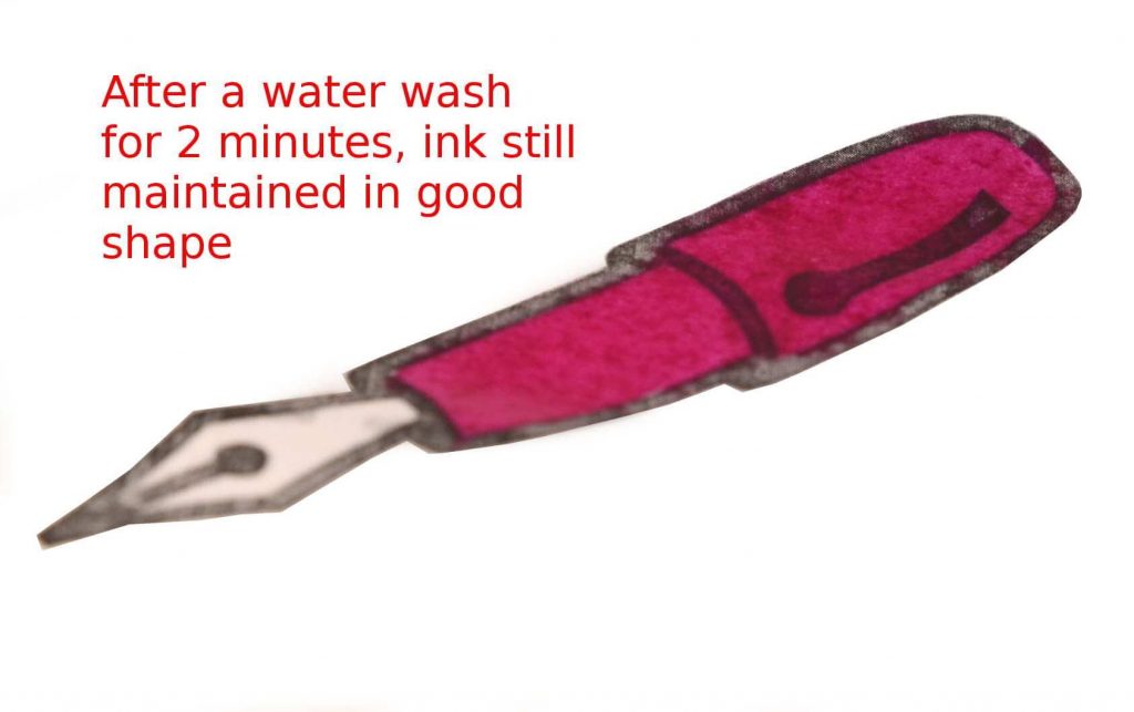 Buy Krishna waterproof ink red colour fountain pen ink online