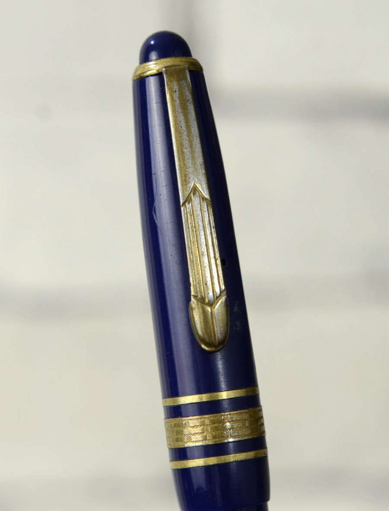 Buy german dauer feder piston filler fountain pen with plated F nib online