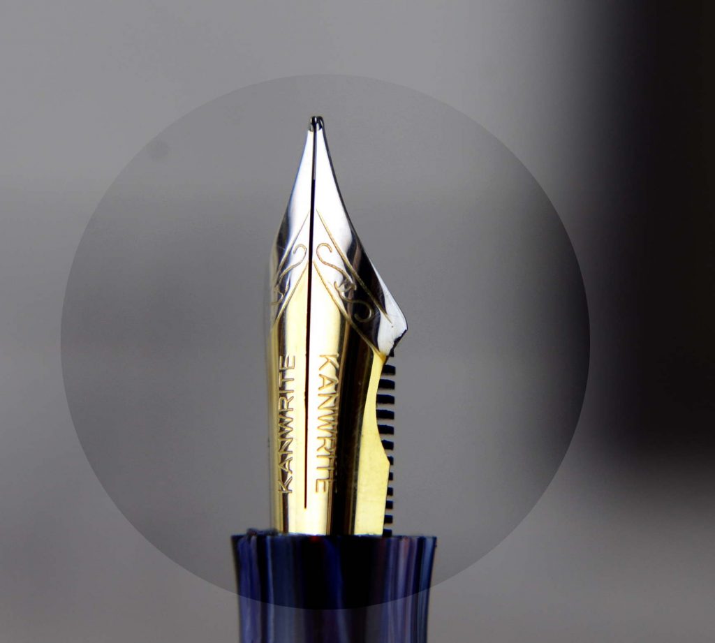 Buy Kanwrite desire fountain pen red white marbled full flex medium nib
