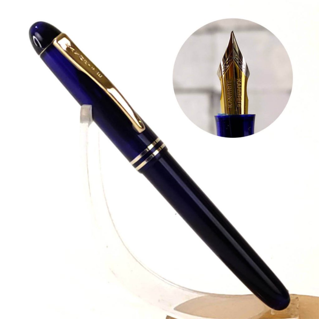 Buy Kanwrite desire blue translucent fountain pen full flex medium nib