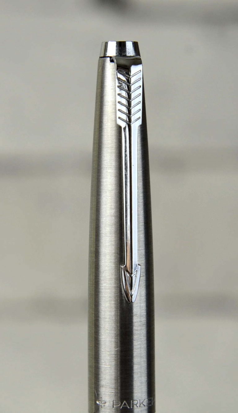 Buy online Parker 45 chrome flighter fountain pen with hooded Fine Nib