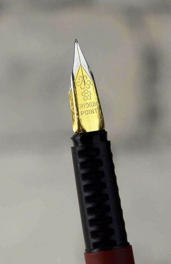 buy vintage mebsons crown fountain pen with ambitious two tone F nib