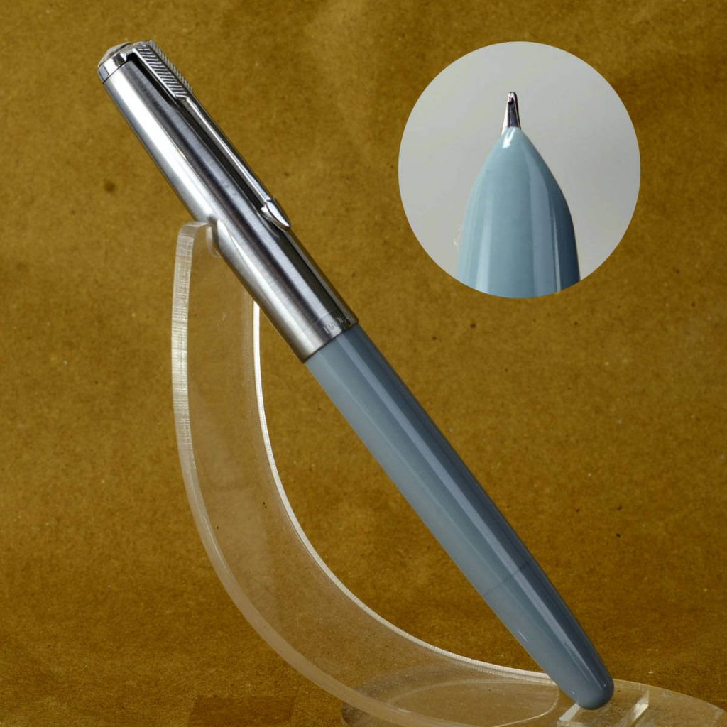 buy online wingsung 601 blue barrel vacumatic pen and hooded F nib