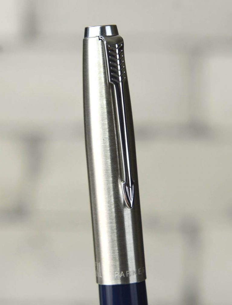 Buy vintage parker 21 navy USA fountain pen black barrel M nib online