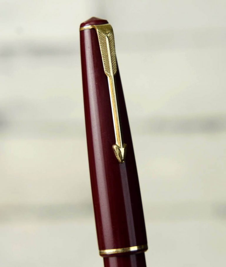 Parker 17 duofold fountain pen with 14C solid gold medium nib