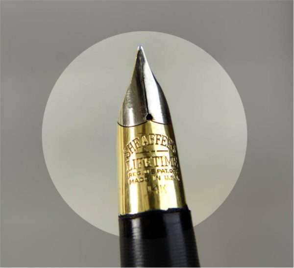 Buy online sheaffer crest deluxe fountain pen with 14K gold Medium nib