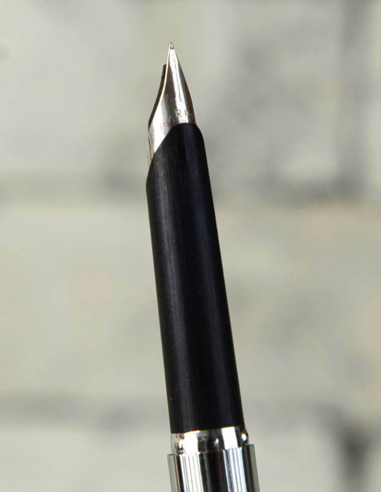 Buy online parker arrow flighter chrome fountain pen with pen steel M nib