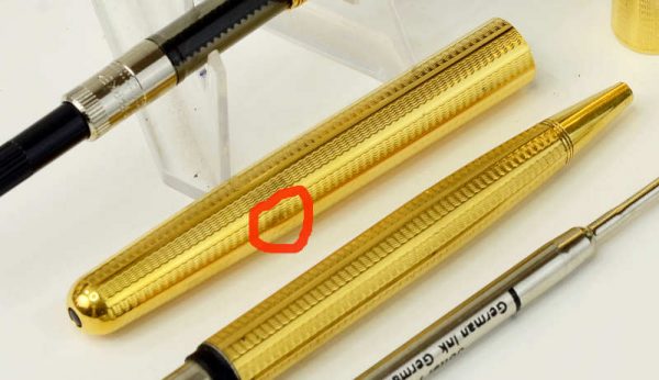 Buy Parker sonnet cascade golden fountain pen set with 18K gold F nib