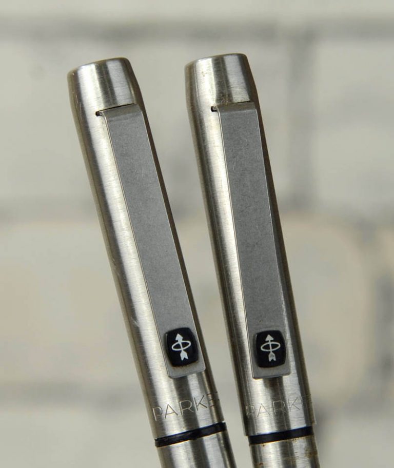 Parker 25 set of funtain pen and ballpoint pen with steel F nib