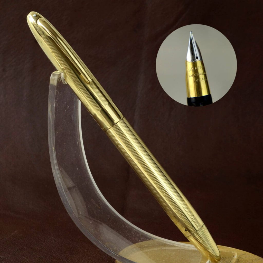 Buy Parker sonnet cascade golden fountain pen set with 18K gold F nib