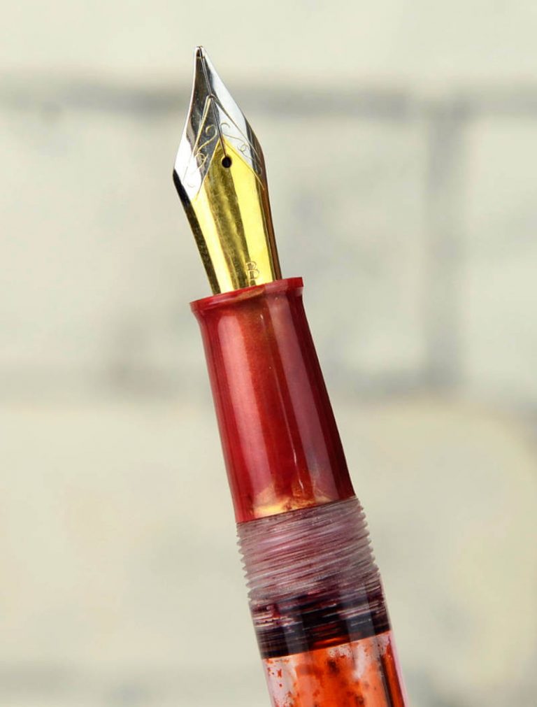 Buy click orion demonstrator acrylic fountain pen with plated nib