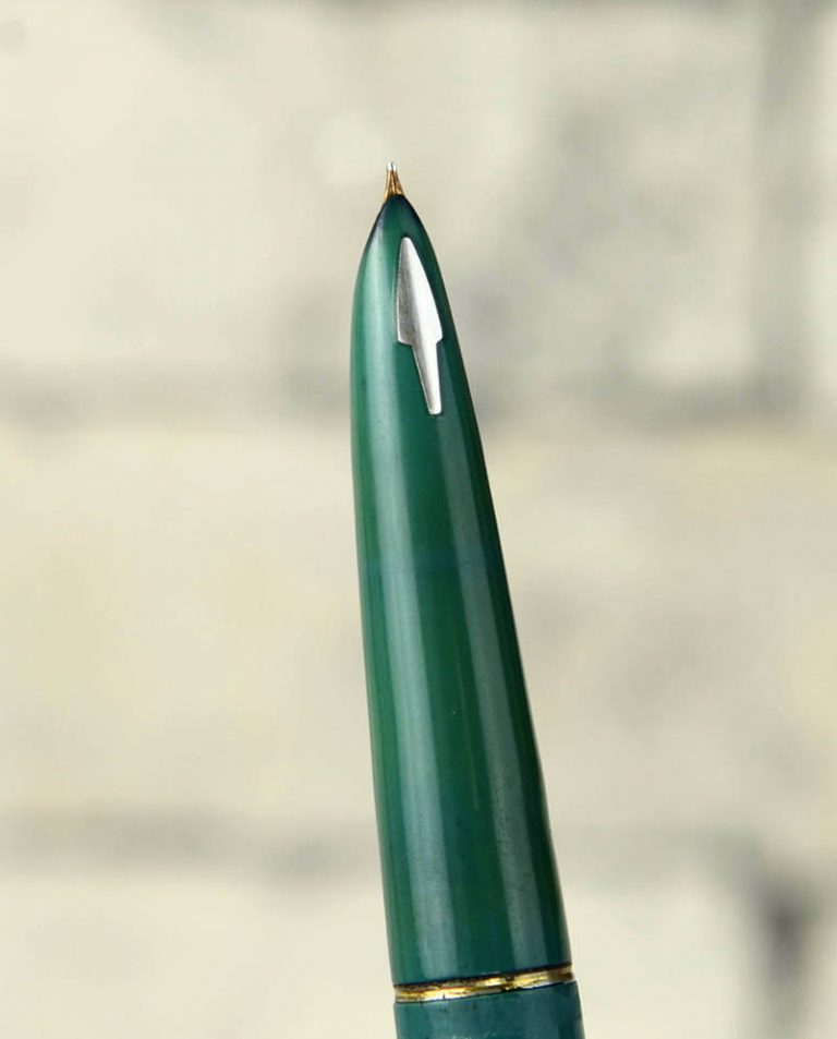 Buy parker 61 teal green barrel capillary fountain pen 14K gold M nib