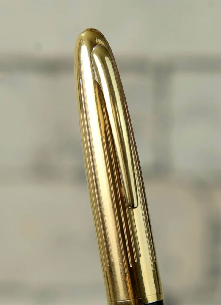 Buy online sheaffer crest deluxe fountain pen with 14K gold Medium nib