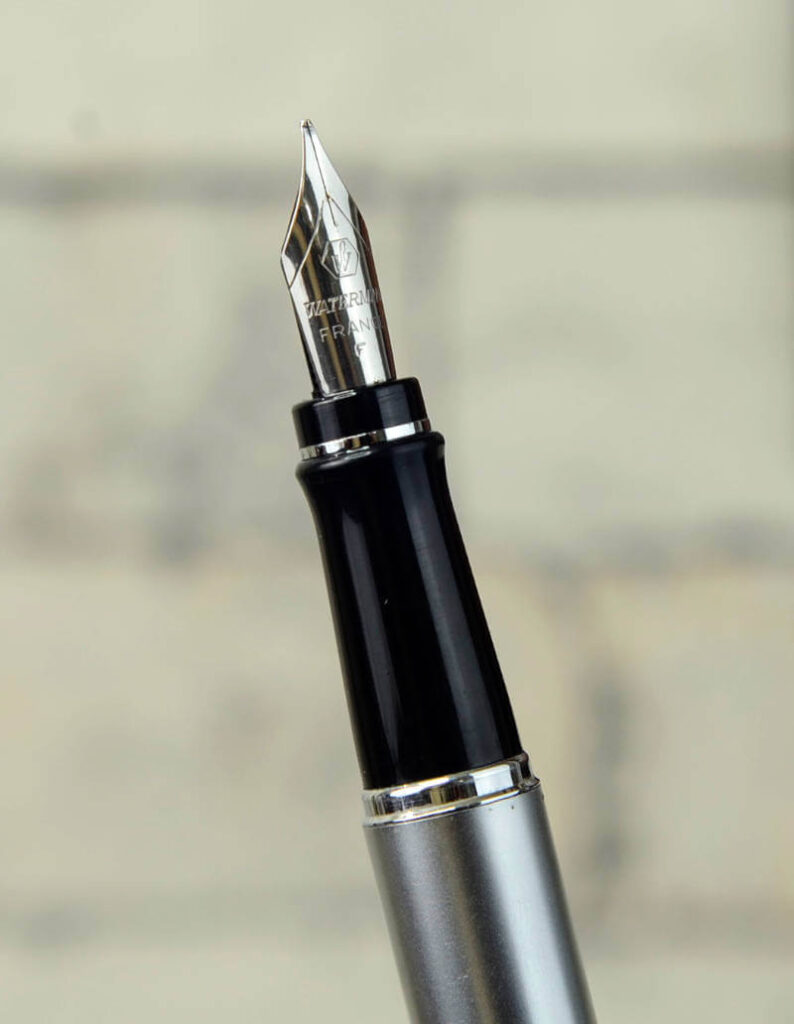 Buy Waterman Expert silver steel fountain pen with steel F nib