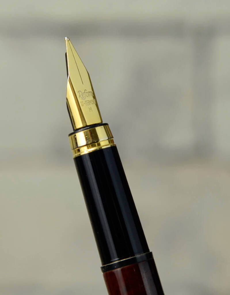 Buy Reform german fountain pen piston filler with plated F nib