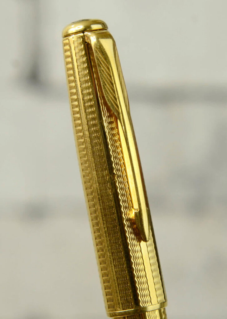 Buy Parker sonnet cascade golden fountain pen with plated B nib