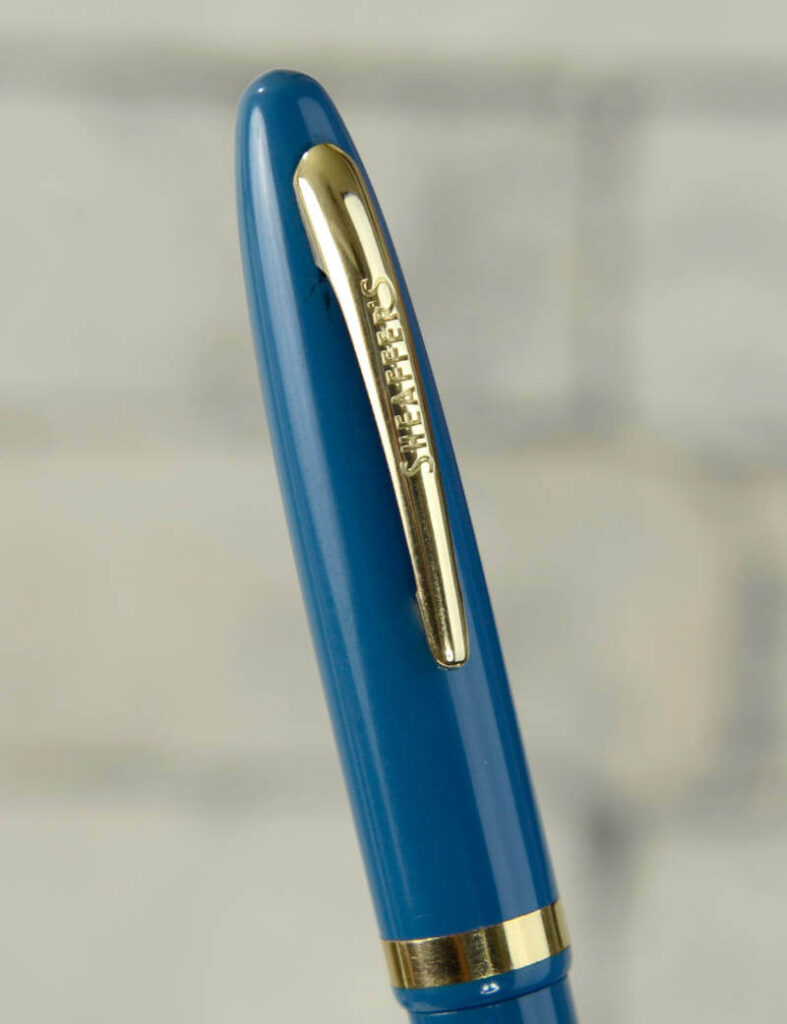 Buy sheaffer cadet teal blue touchdown fountain pen with 14K gold F nib