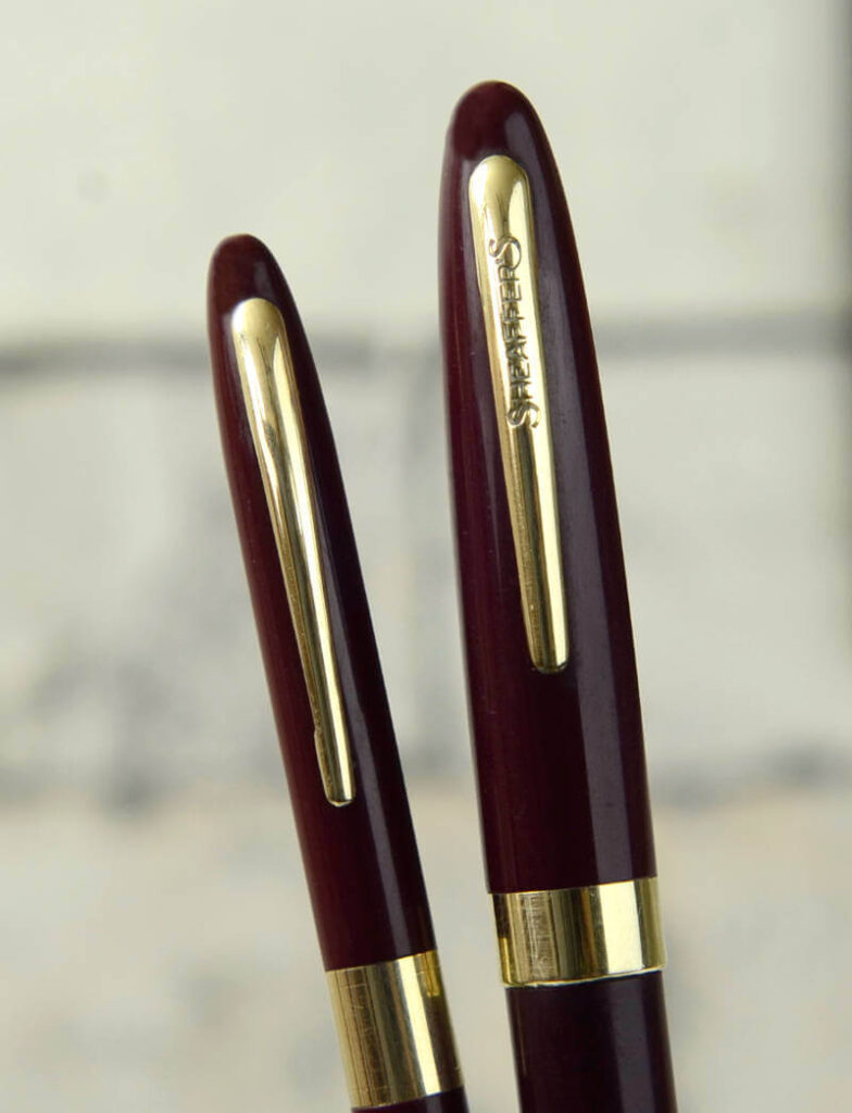 Buy vintage sheaffer snorkel saragota fountain pen set with 14K gold F nib