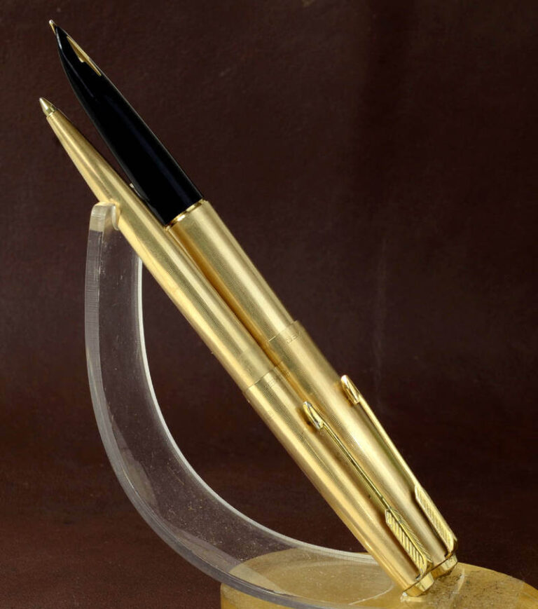Buy parker 61 signet fountain pen and ballpoint set with 14CT gold nib