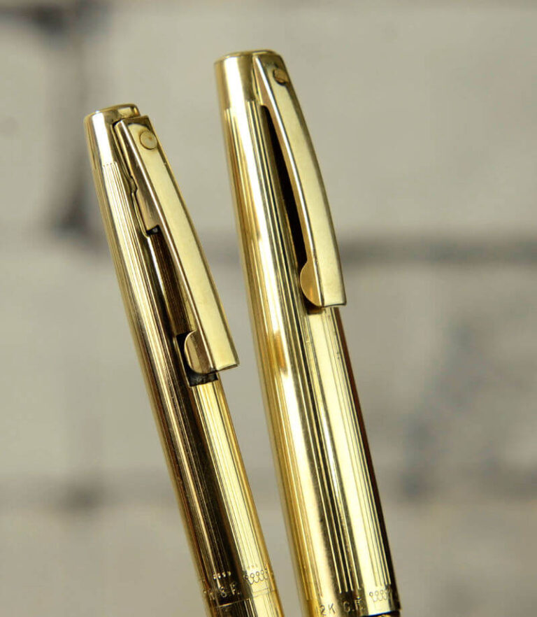 Buy sheaffer stylist 727 set of fountain pen with 14K gold fine nib online