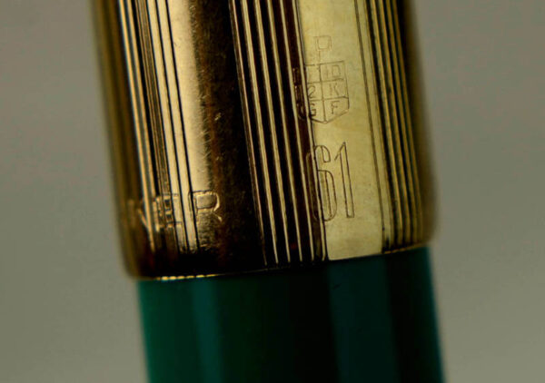 Buy parker 61 capillary filler teal blue barrel fountain pen with 14K M nib