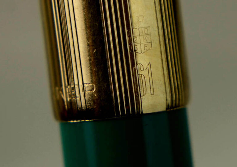 Buy parker 61 capillary filler teal blue barrel fountain pen with 14K M nib