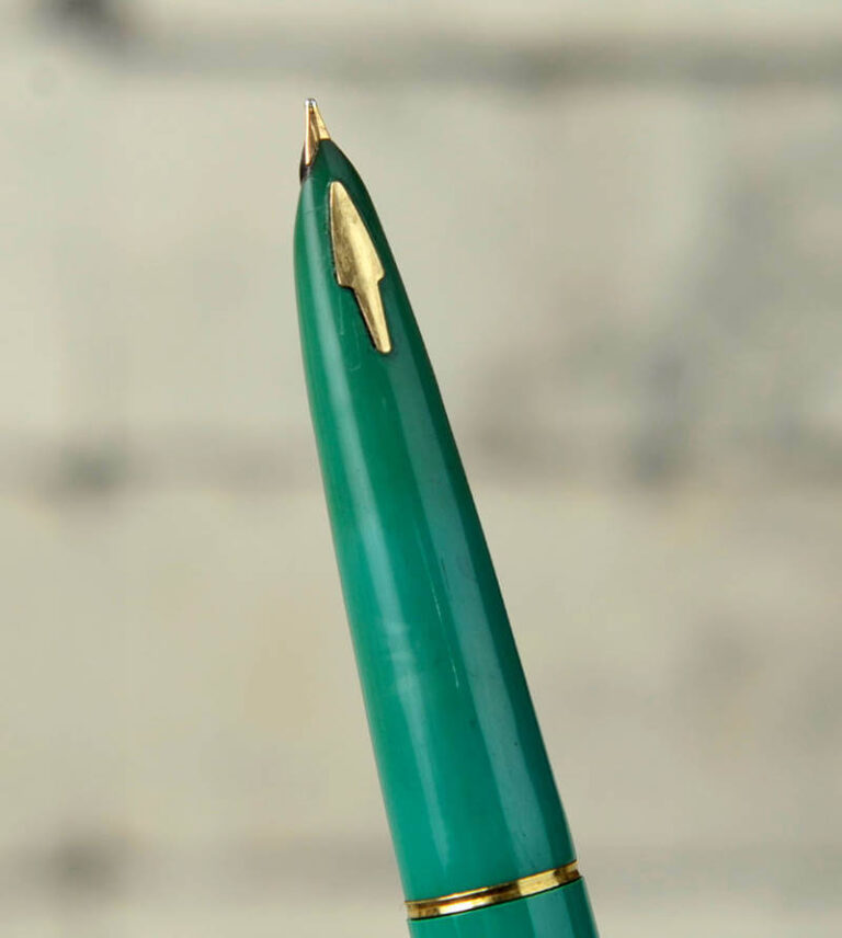 Buy parker 61 capillary filler teal blue barrel fountain pen with 14K M nib