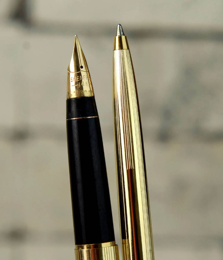 Buy sheaffer stylist 727 set of fountain pen with 14K gold M nib online