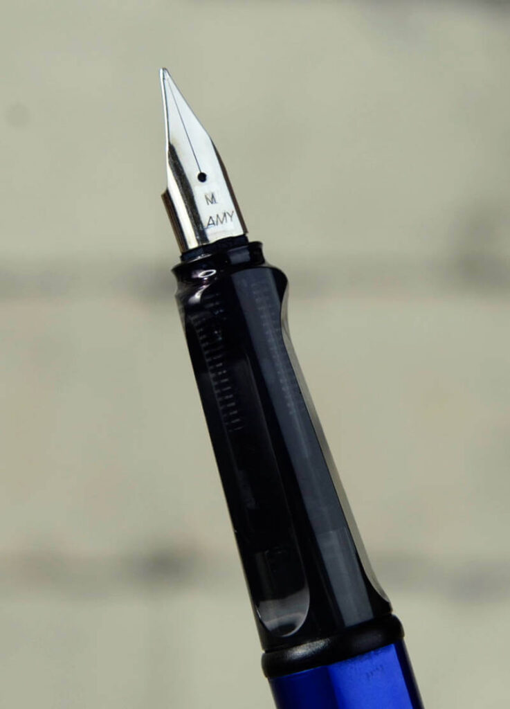 Buy online lamy alstar blue barrel fountain pen with Steel medium nib