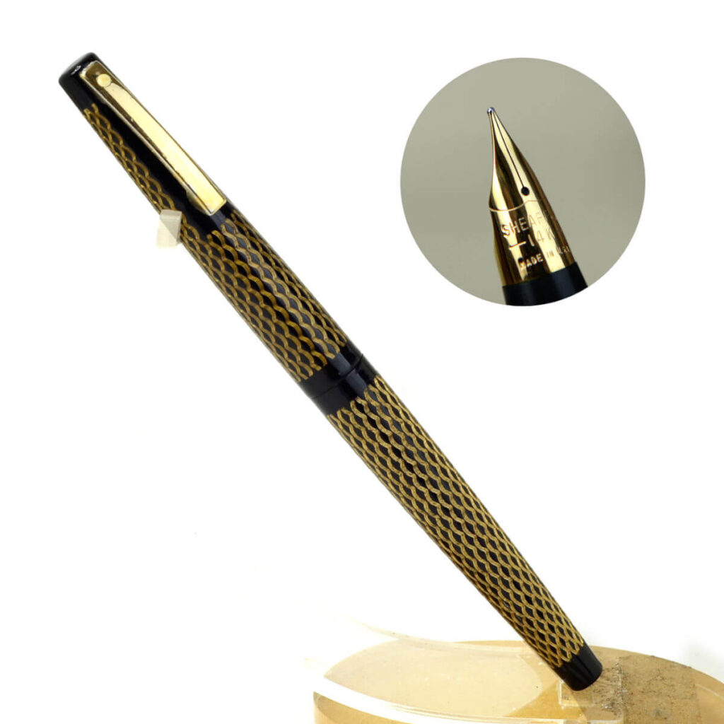 Buy lady sheaffer tulle black fountain pen with 14K gold M nib online