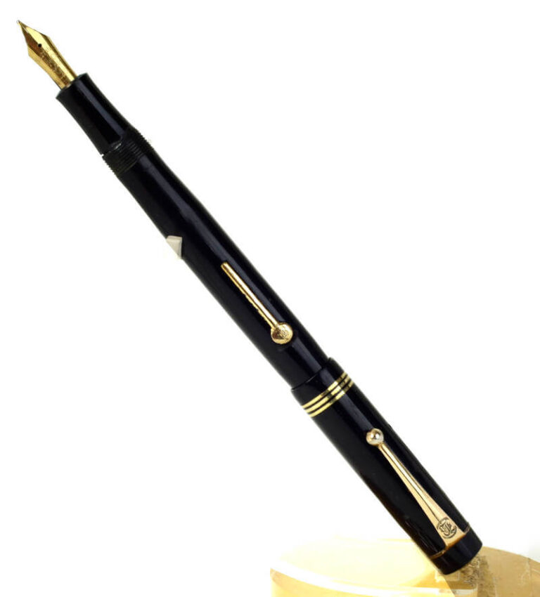 Buy Vintage burnham 55 button filler fountain pen 14K gold M nib online