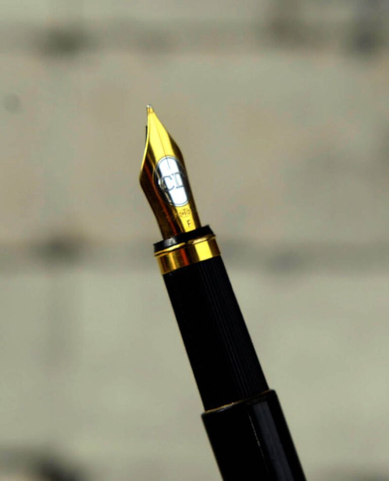Buy christian dior 925 silver fountain pen with 18K F gold nib